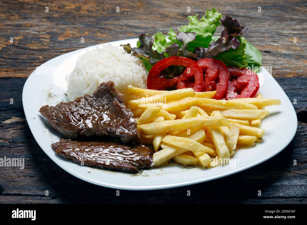 Rice with potatoes and meat Stock Photo - Alamy