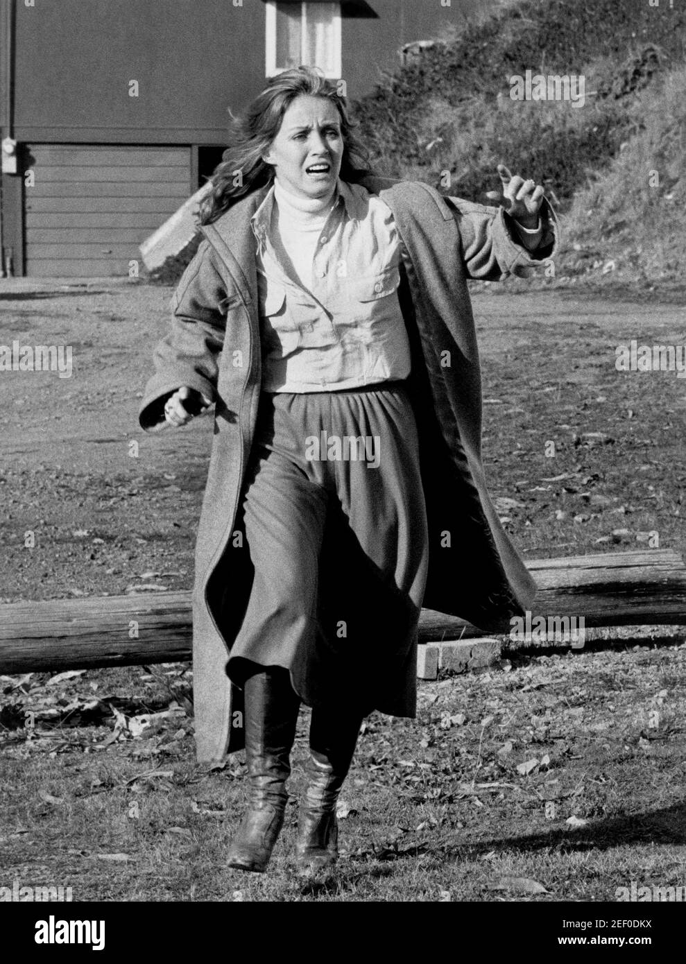 Donna Mills, on-set of the TV Movie "The Hunted Lady", aka "Woman on ...