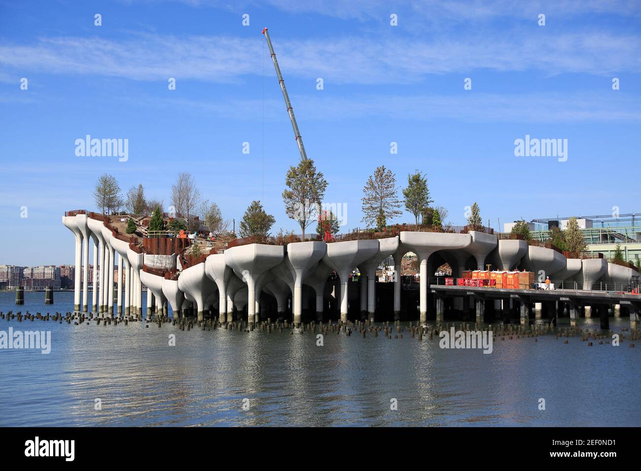 Little Island, Floating Park, Pier 55, designed by Thomas Heatherwick ...