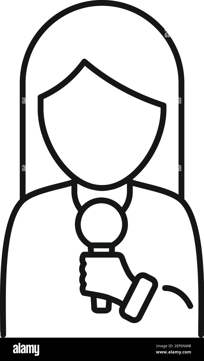 Male newspaper reporter Stock Vector Images - Alamy