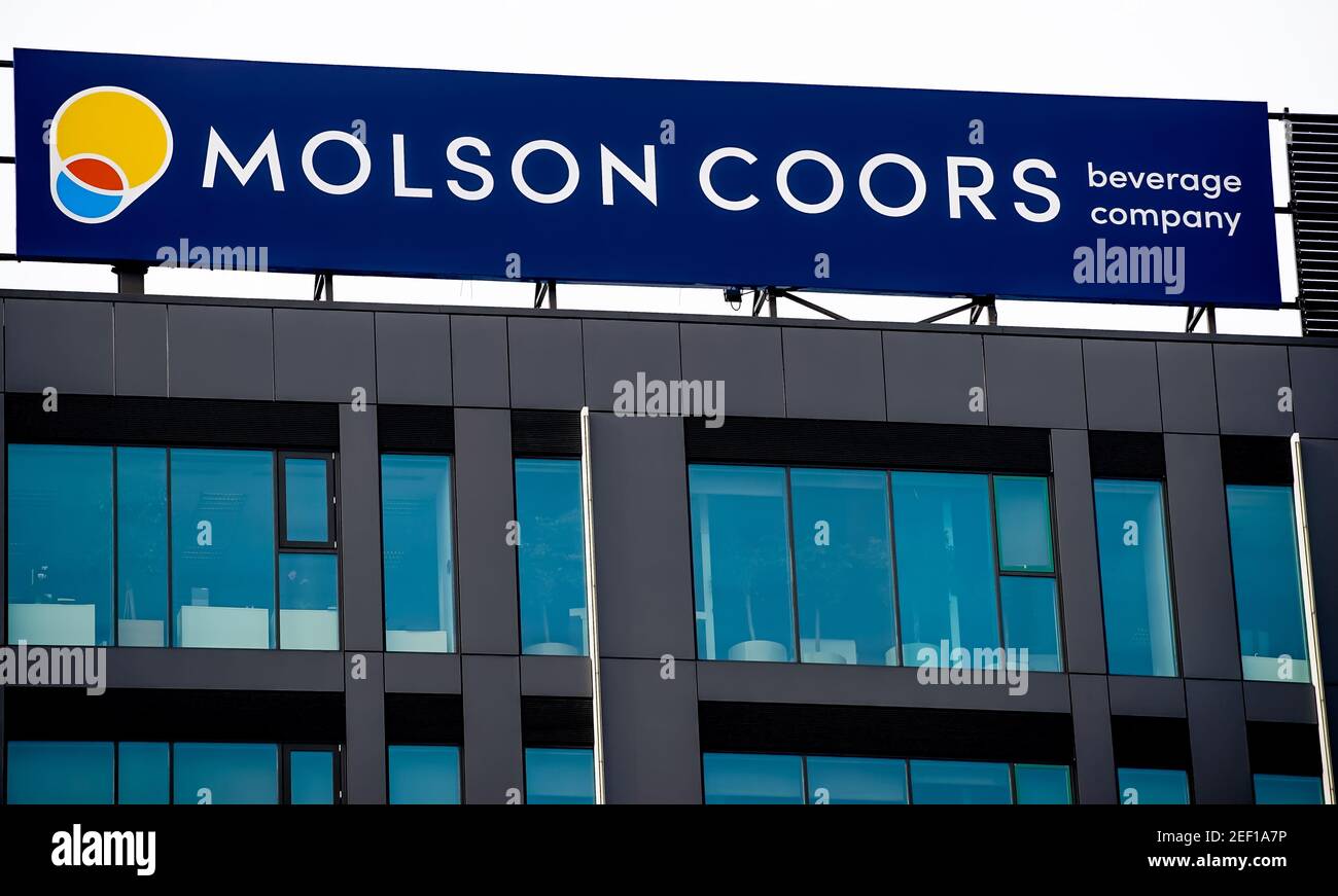 Bucharest, Romania - January 21, 2021: A logo of Molson Coors Beverage ...