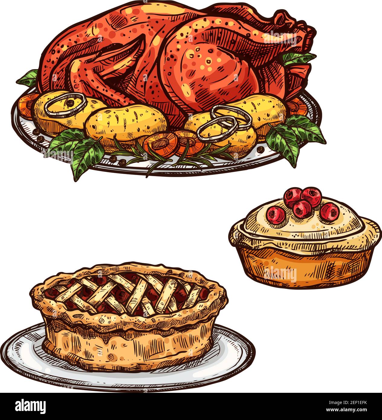 Thanksgiving Turkey Dinner Clipart