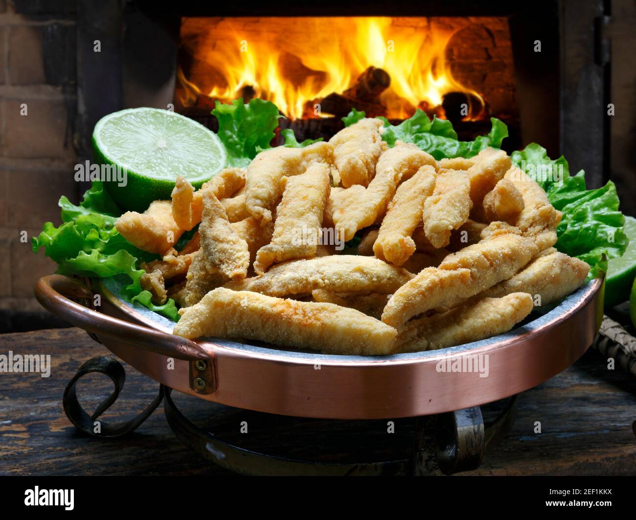 Fried fish bait Stock Photo - Alamy