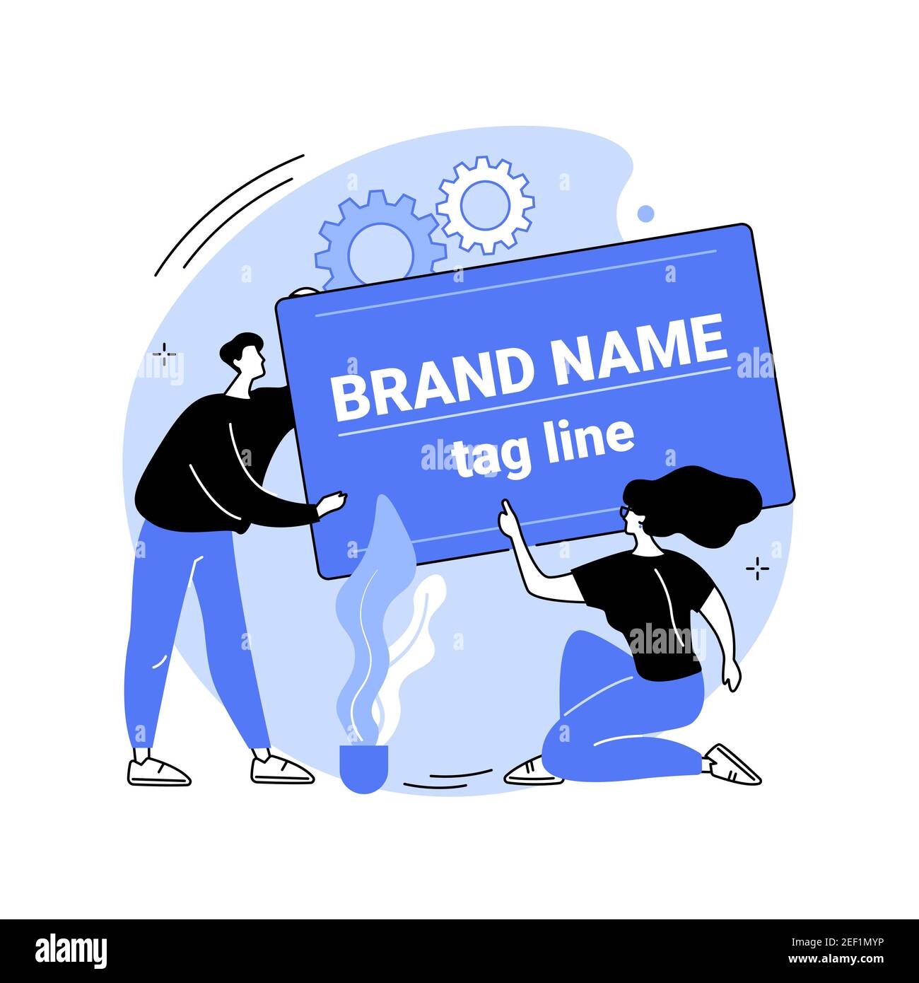Naming and taglines abstract concept vector illustration Stock Vector ...
