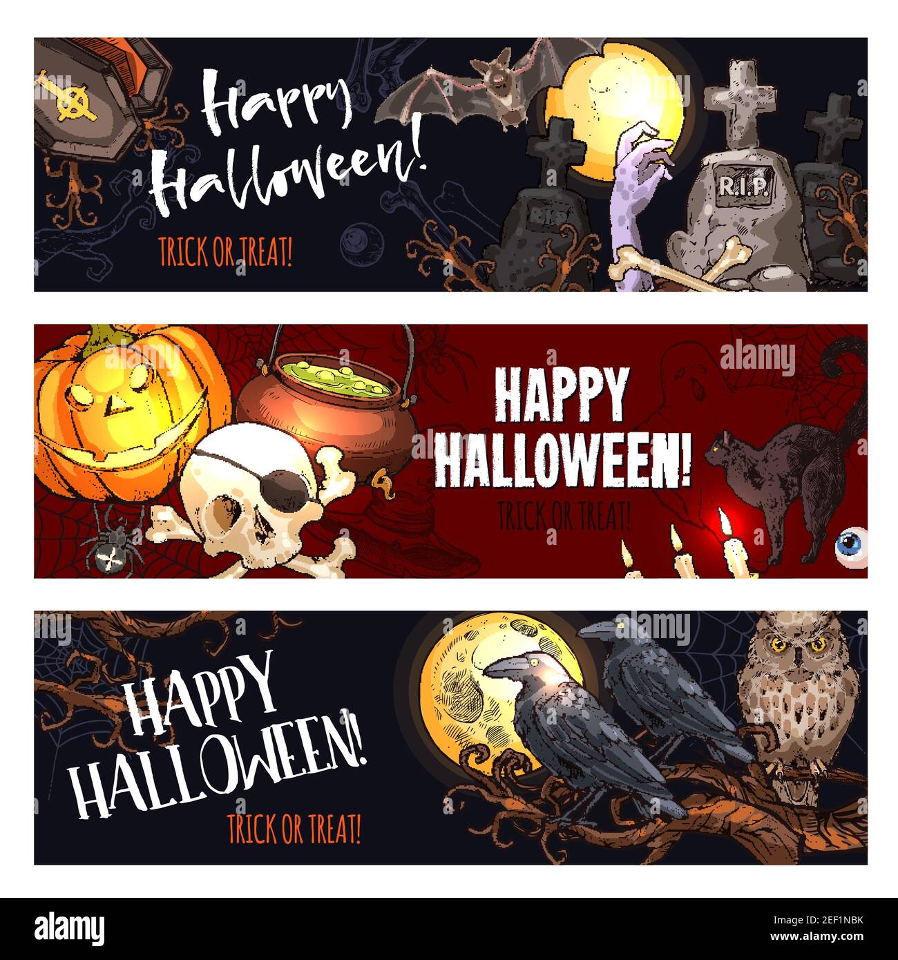 Treat horror Stock Vector Images - Alamy
