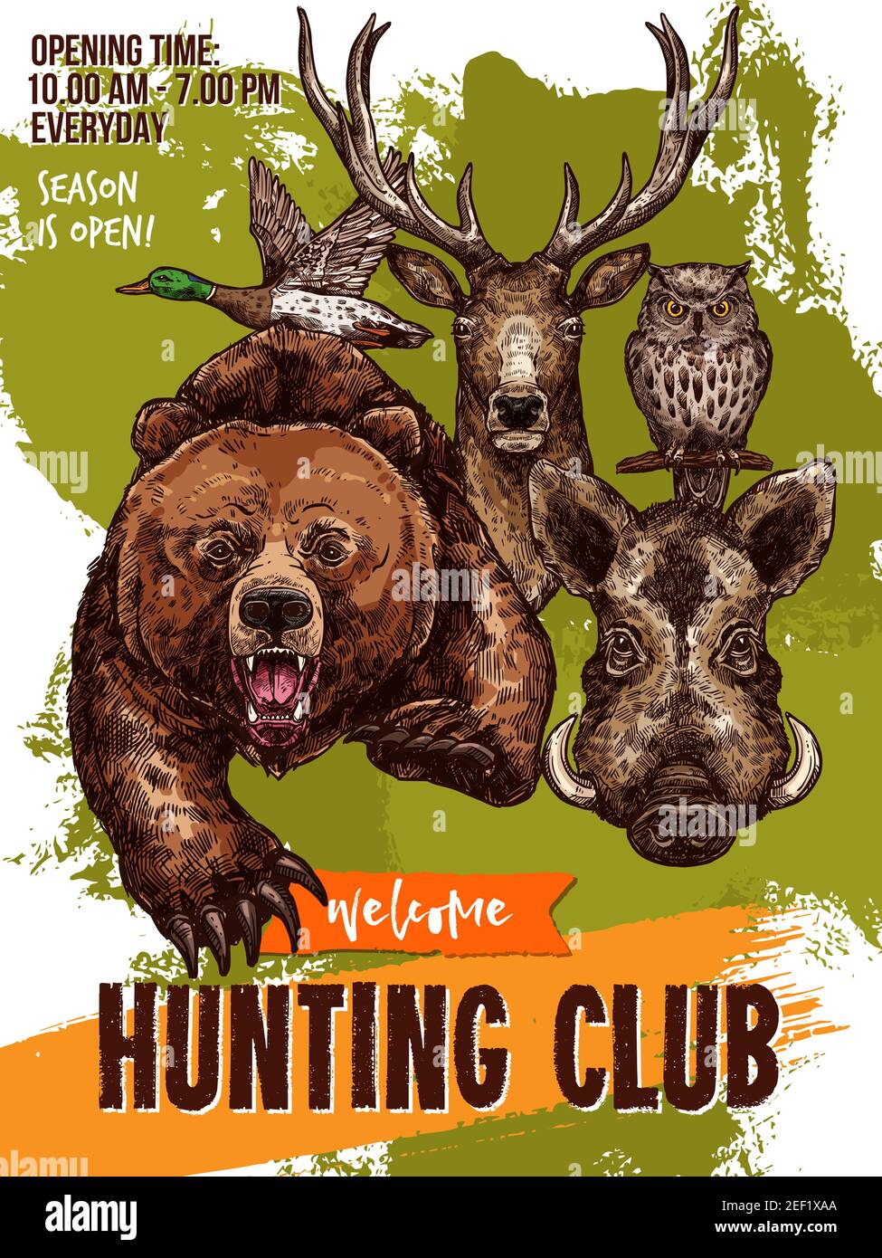 Hog hunter Stock Vector Images - Alamy