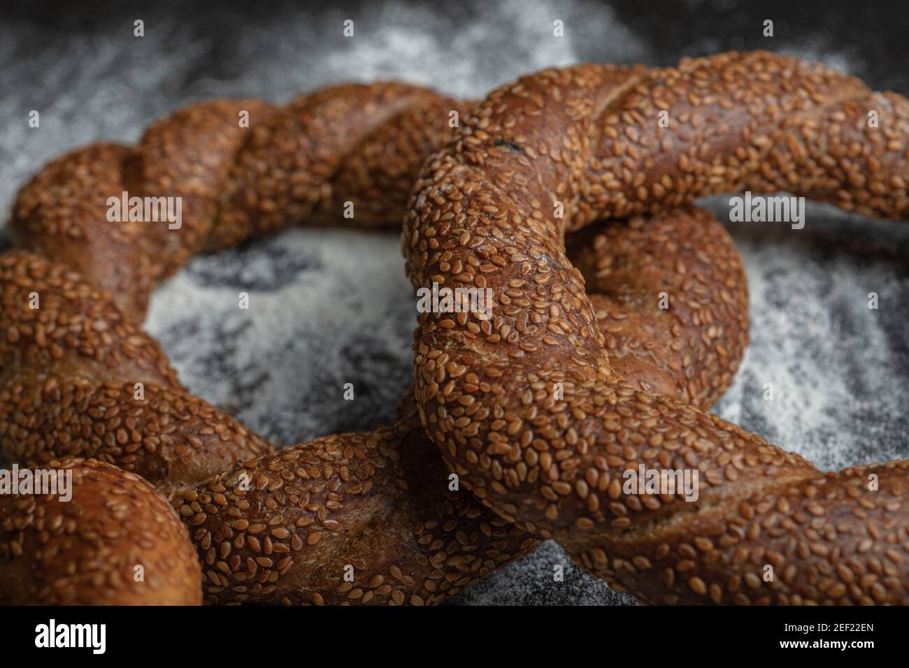 Close up simit sesame hi-res stock photography and images - Alamy