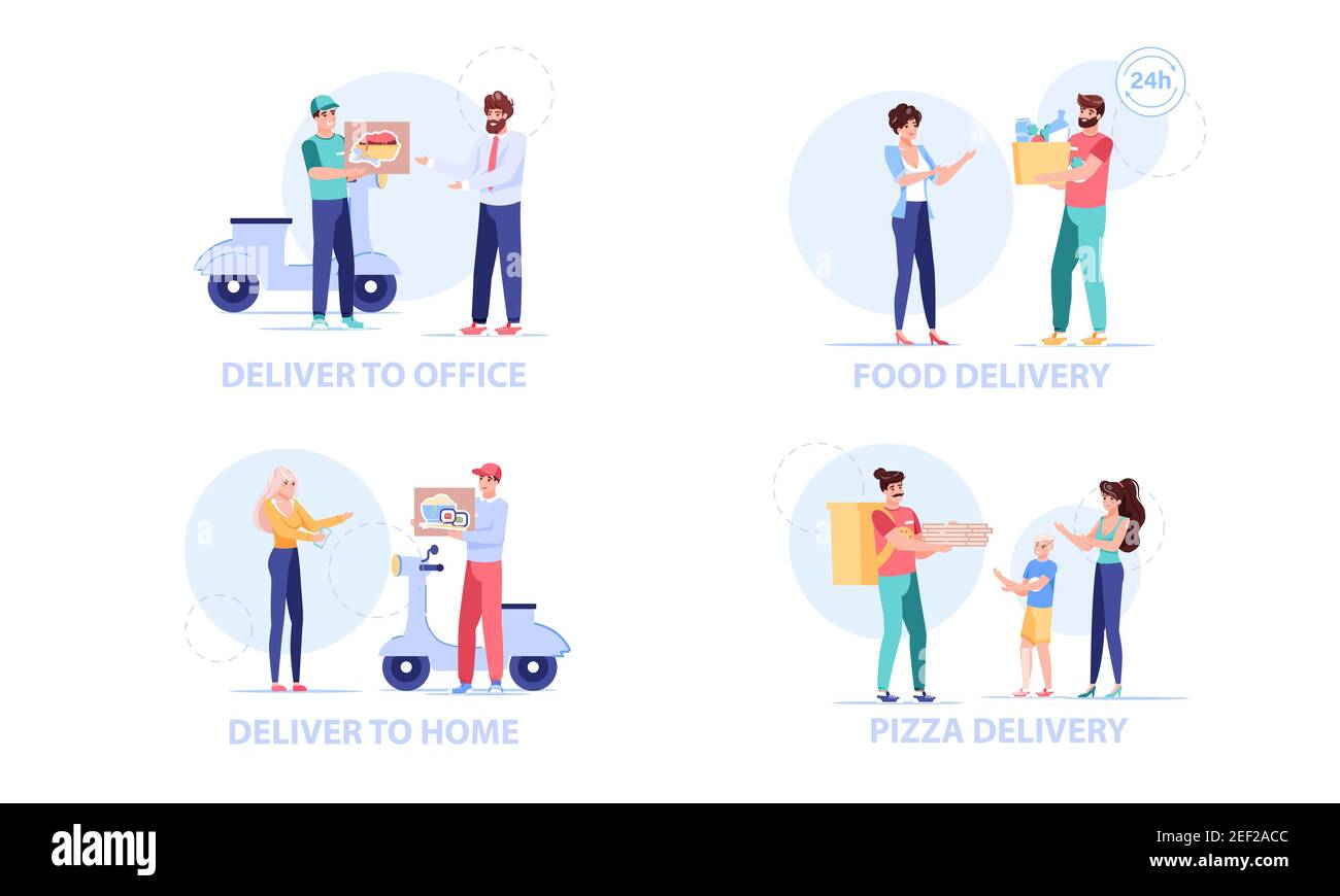 Happy customer receiving Stock Vector Images - Alamy