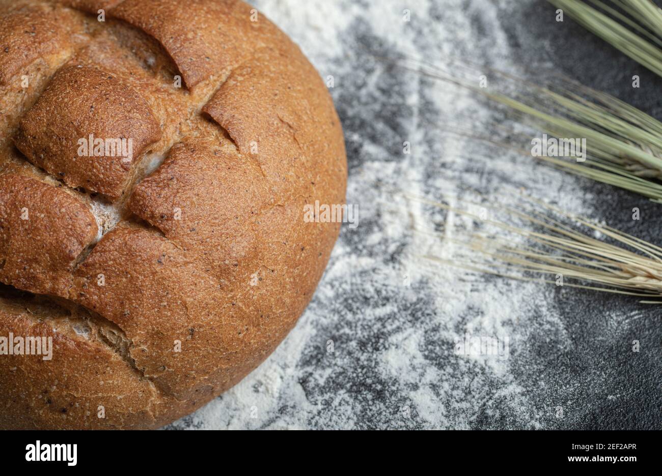 Round rye bread hi-res stock photography and images - Alamy