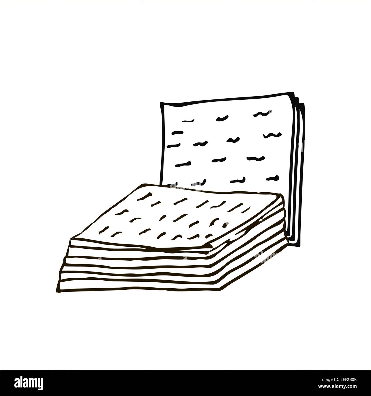 Matzo isolated on white Stock Vector Images - Alamy