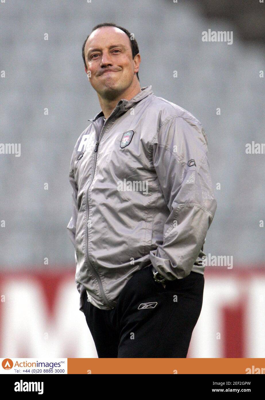 Ataturk olympic stadium liverpool manager rafael benitez during ...