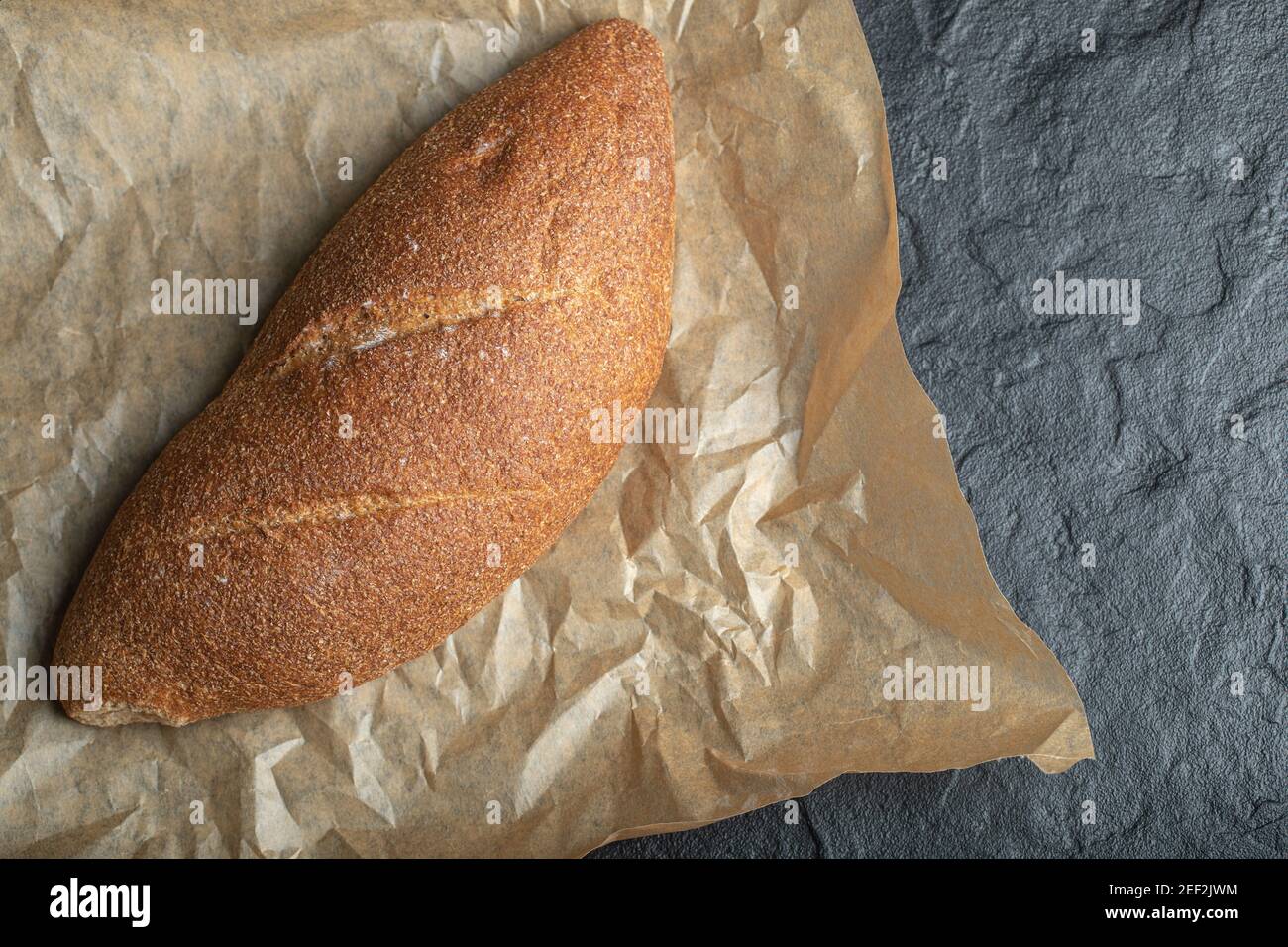 Cloe up photo Freshly baked British baton loaf bread Stock Photo - Alamy