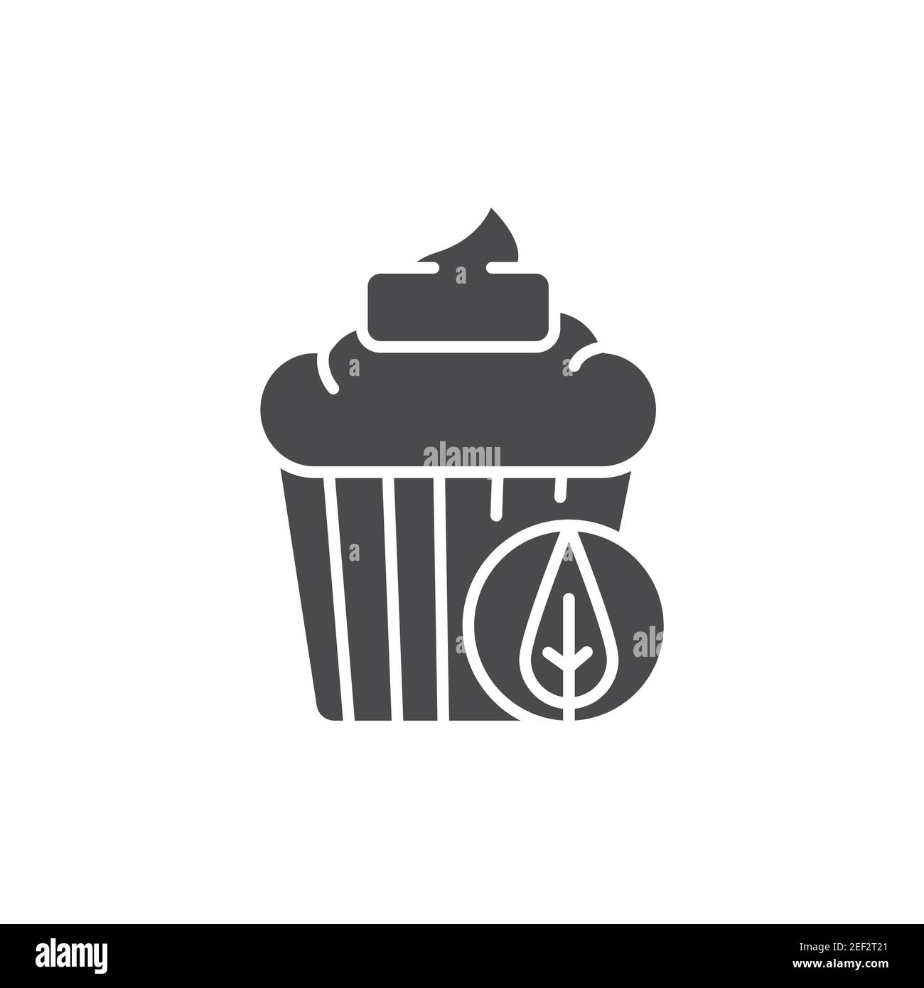 Matcha muffin olor line icon. Pictogram for web page, mobile app, promo ...