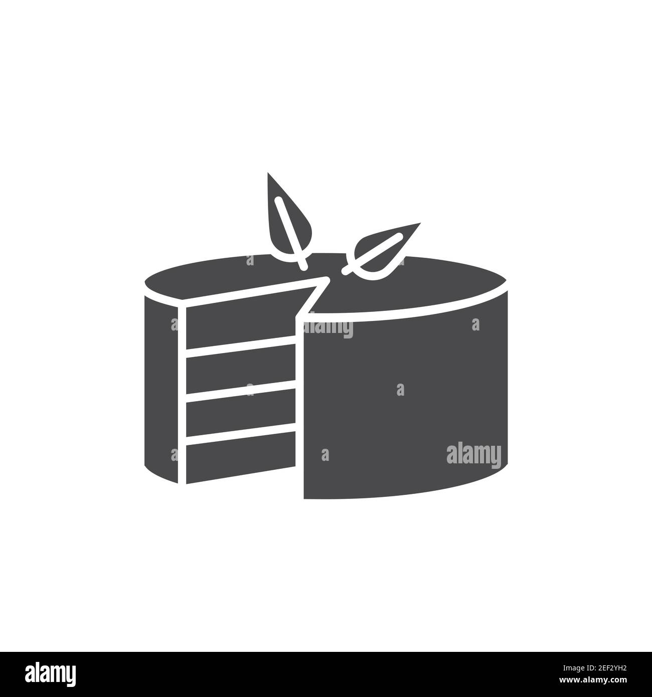 Matcha cake olor line icon. Pictogram for web page, mobile app, promo ...