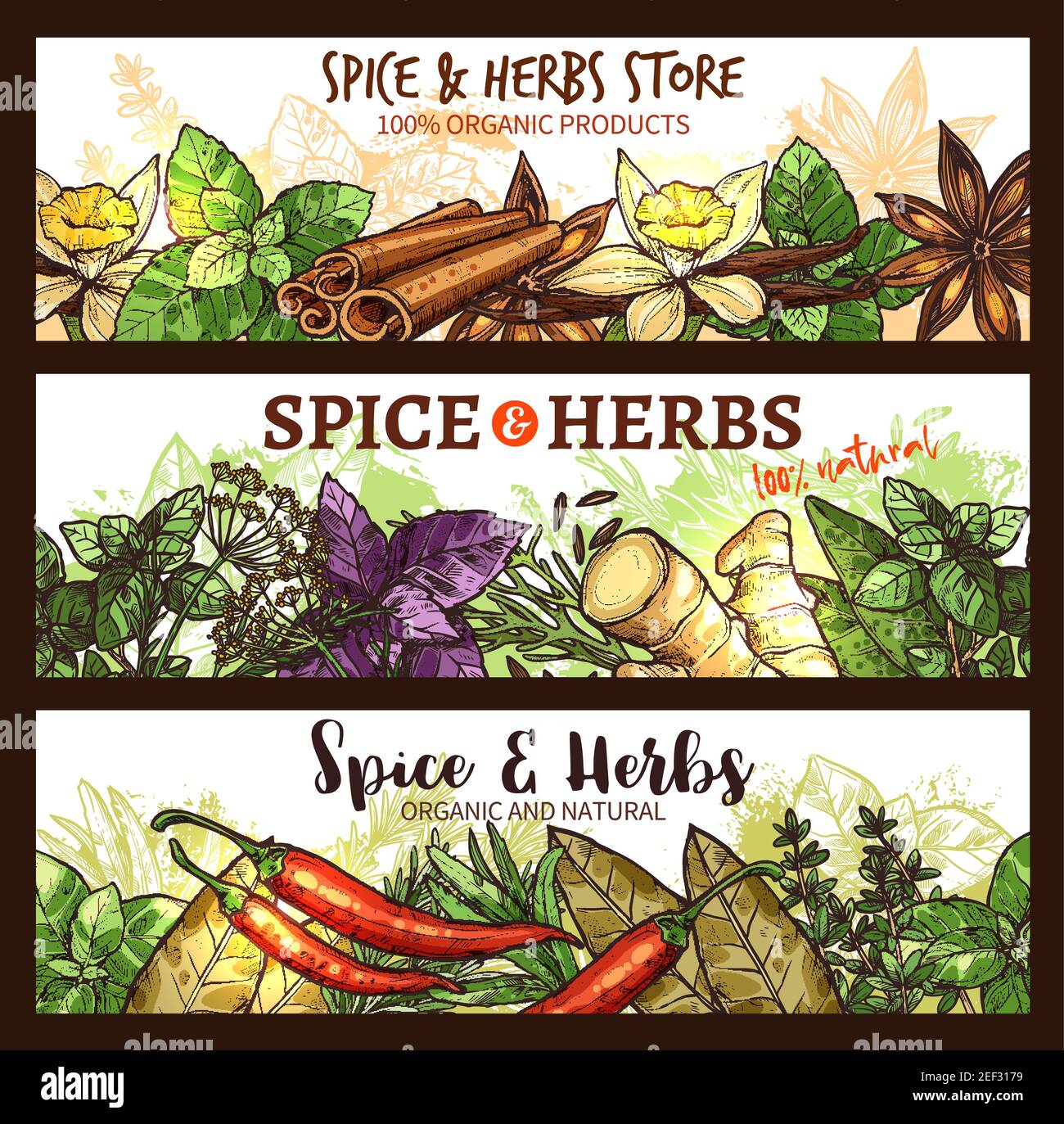 Market spice Stock Vector Images - Alamy