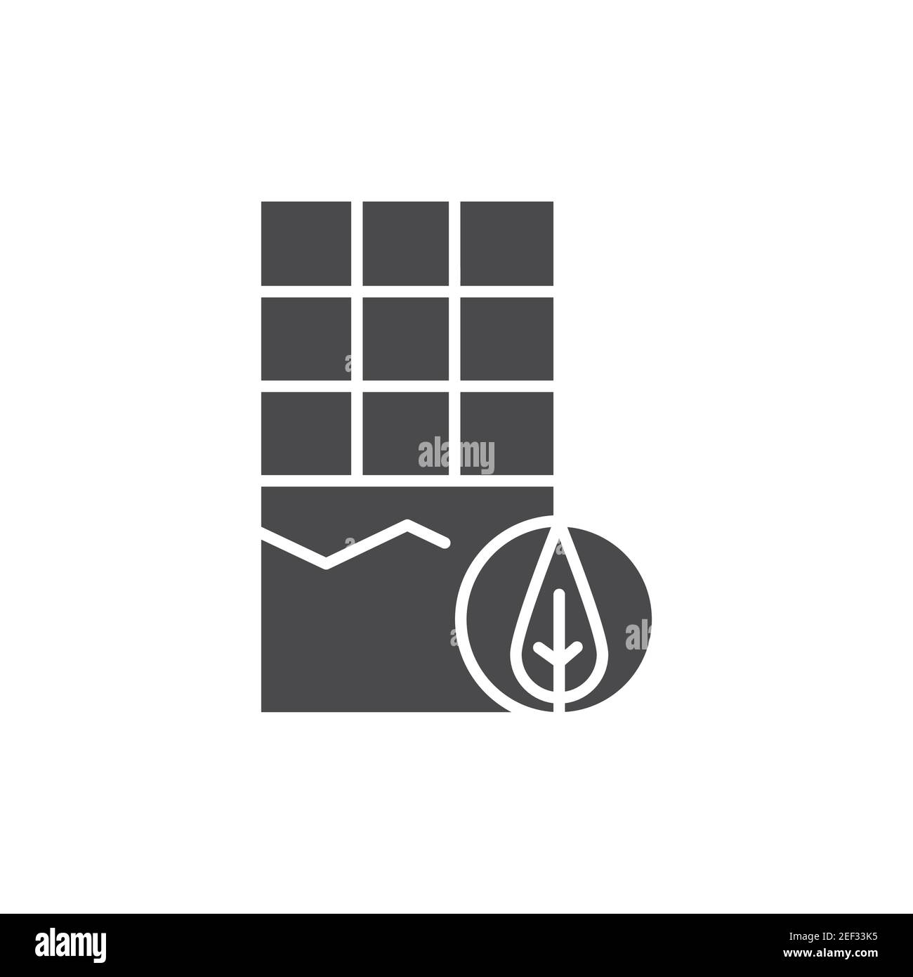 Matcha chocolate bar olor line icon. Pictogram for web page, mobile app ...