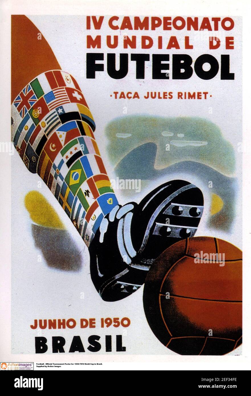 1950 fifa world cup poster hi-res stock photography and images - Alamy