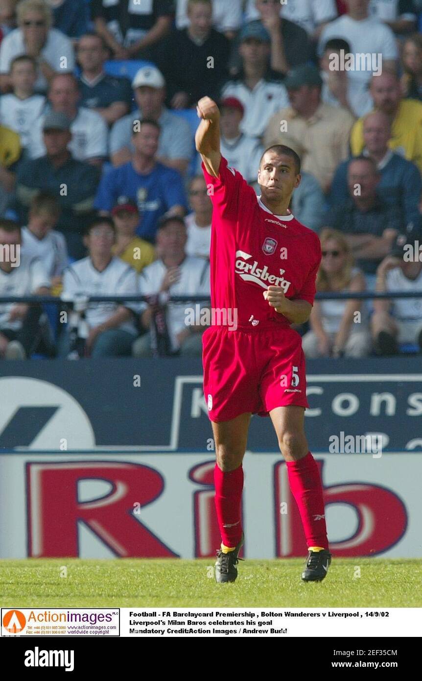 Milan baros celebrates hi-res stock photography and images - Alamy