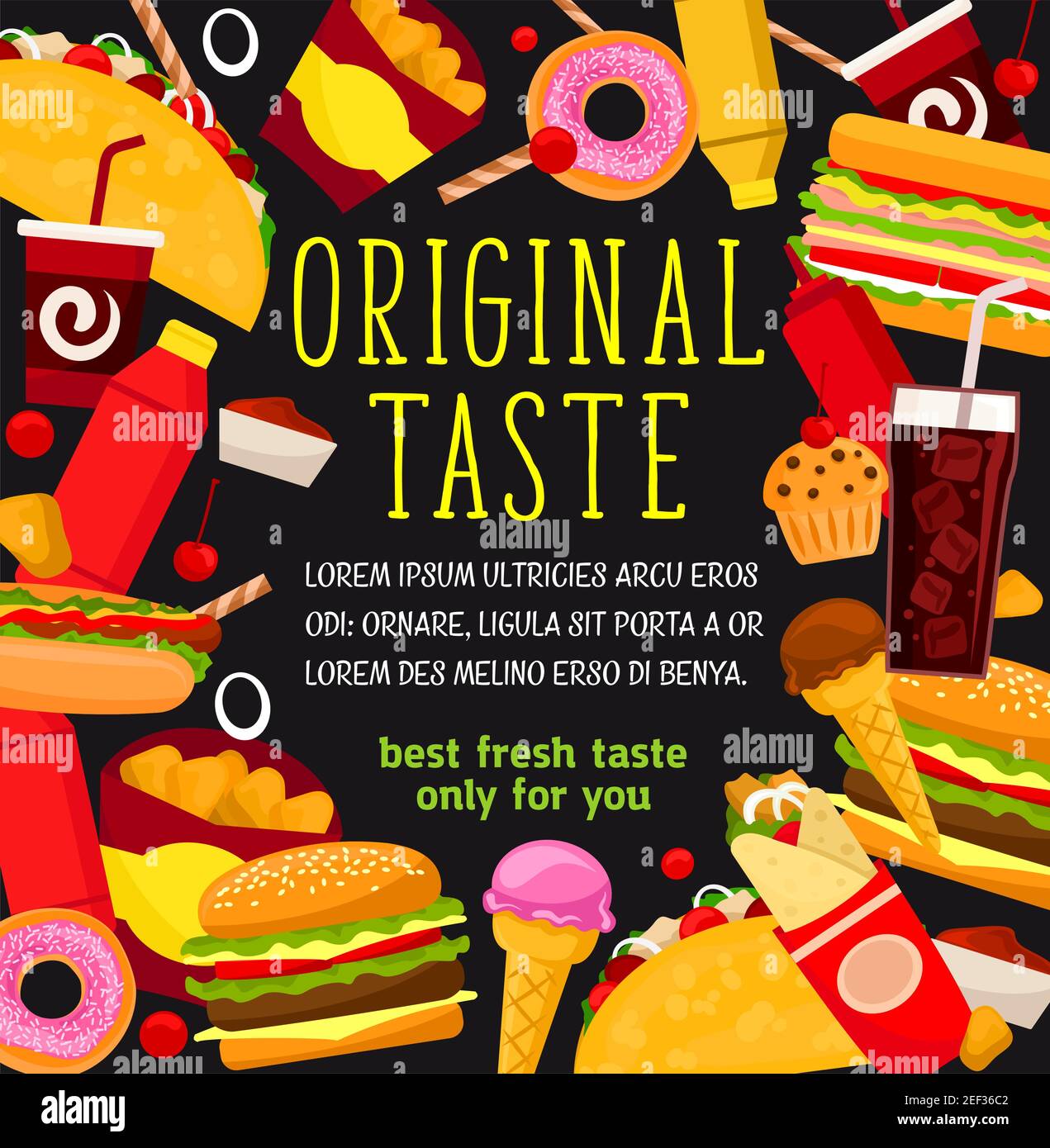 Fast Food Poster Design