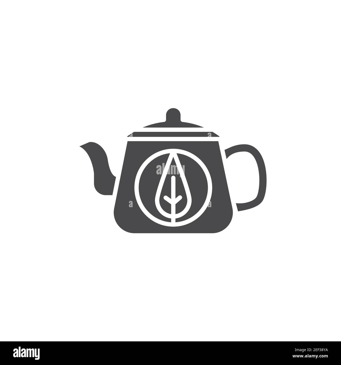 Teapot matcha tea color line icon. Pictogram for web page, mobile app ...