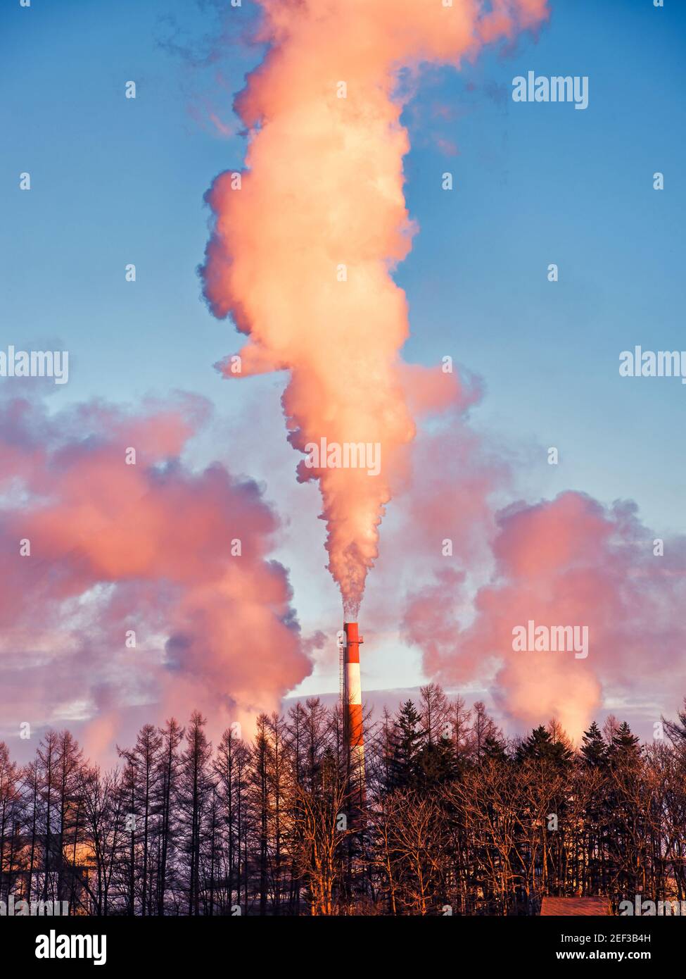Smoke from Chimney Stock Photo - Alamy