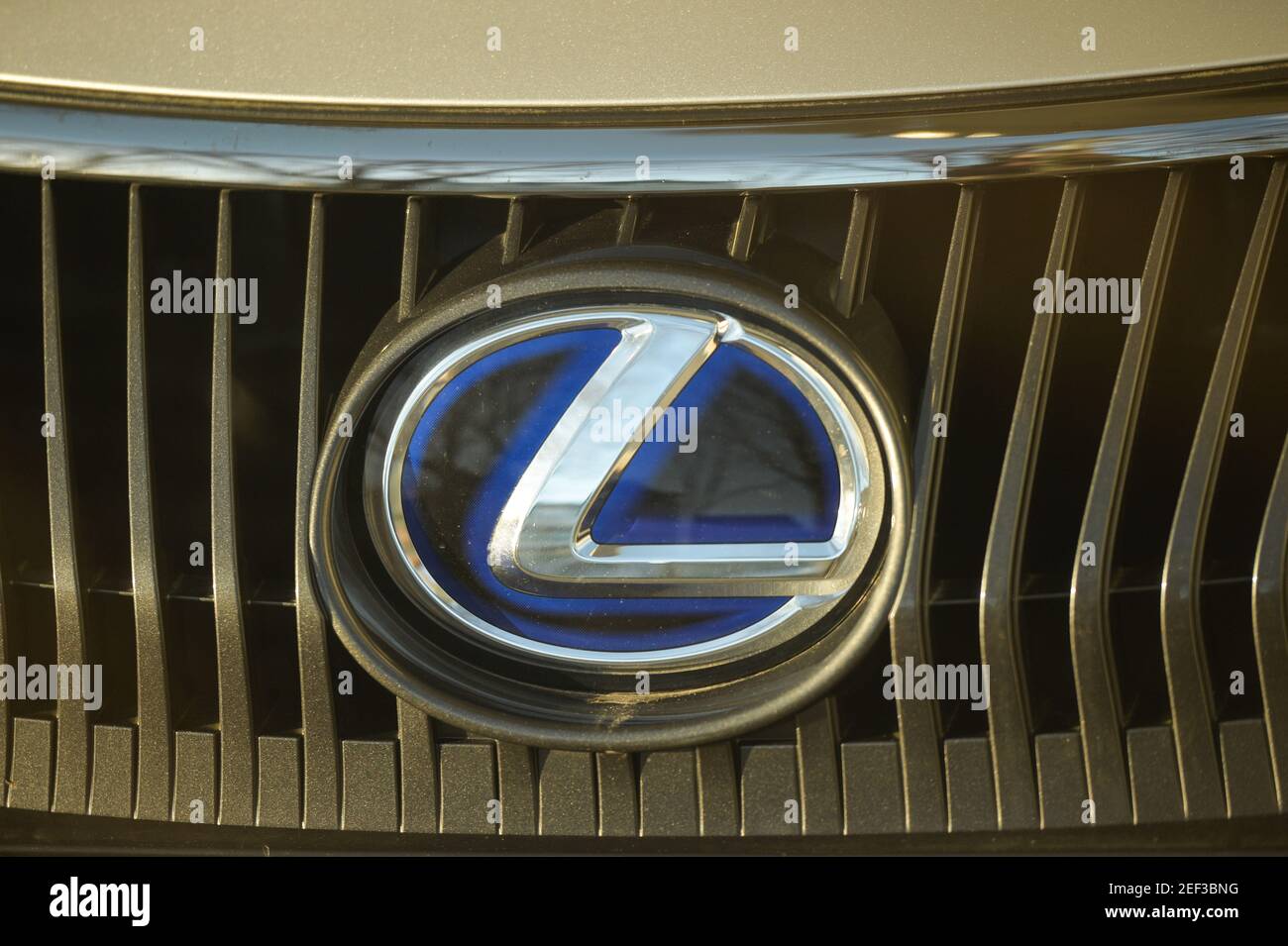 A logo of Lexus, the luxury vehicle division of the Japanese automaker ...