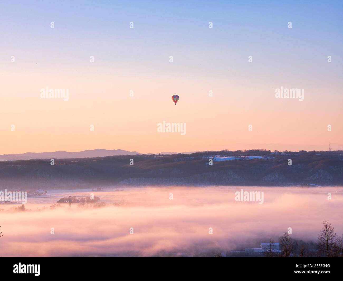 Steam Fog in Tokachi River, Hokkaido, Japan Stock Photo - Alamy