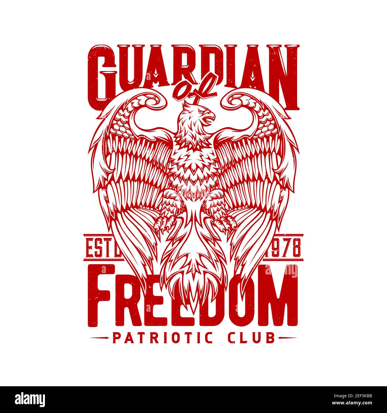 Patriotic eagle t shirt Stock Vector Images - Alamy