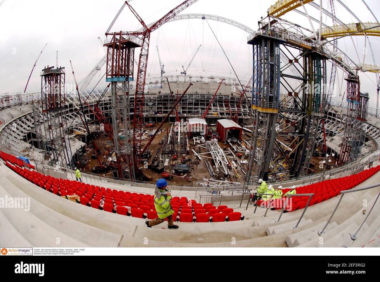 Soccer New Wembley Stadium Construction High Resolution Stock ...