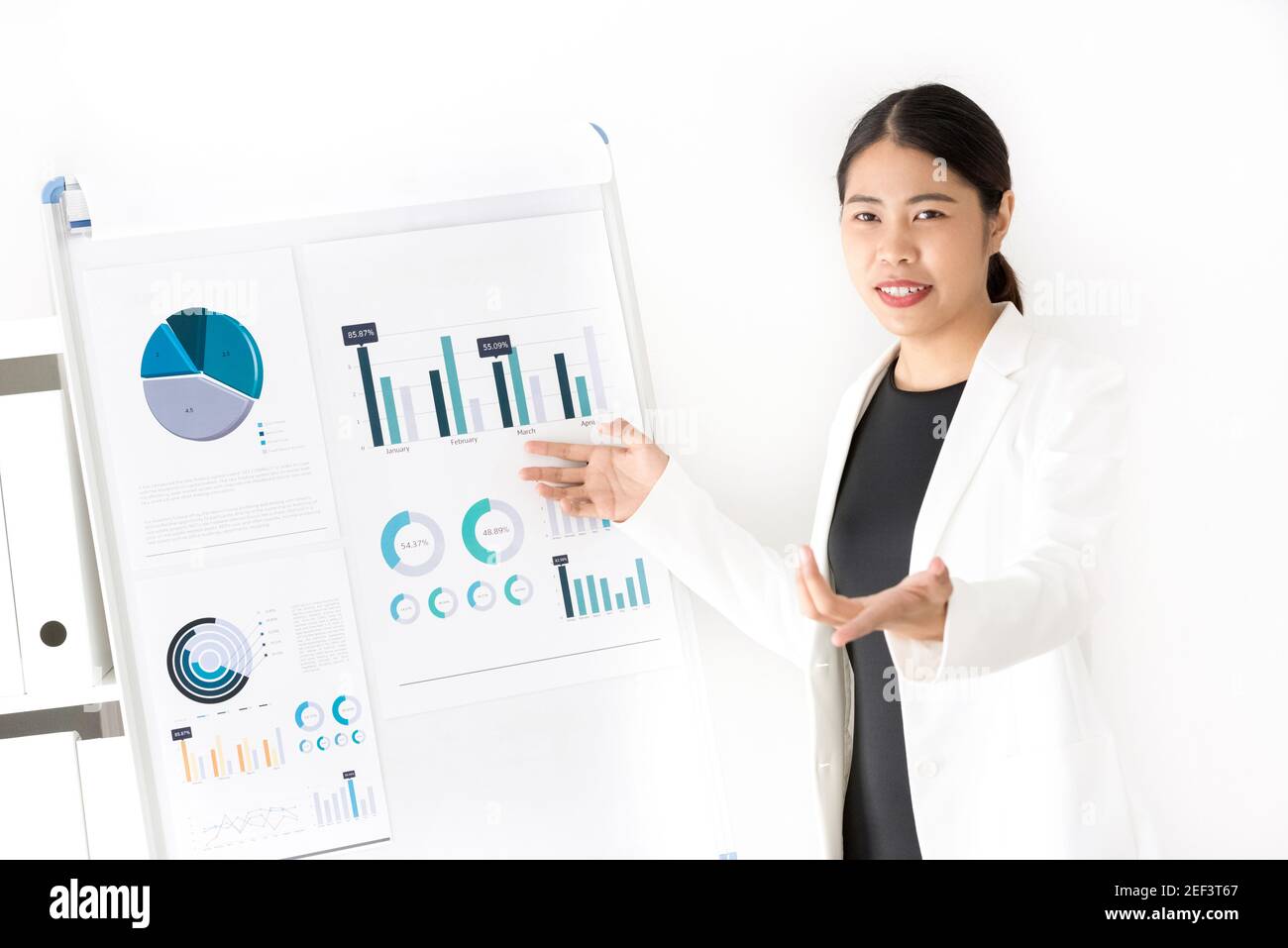 Asian woman presenting strategy hi-res stock photography and images - Alamy