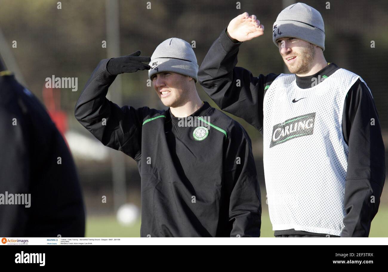 Soccer celtic training barrowfield training ground hi-res stock ...