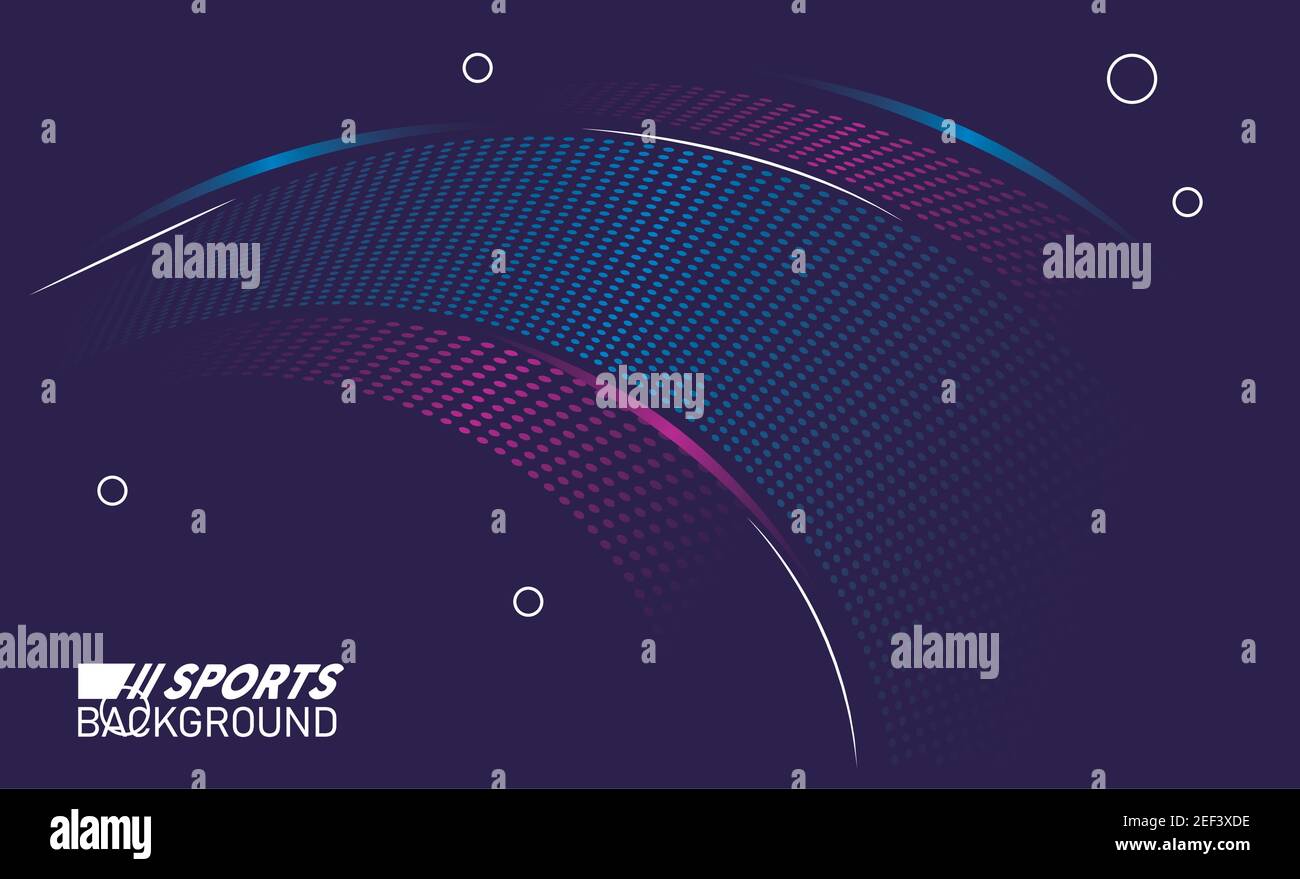 blue and purple waves sport background with lettering white vector ...