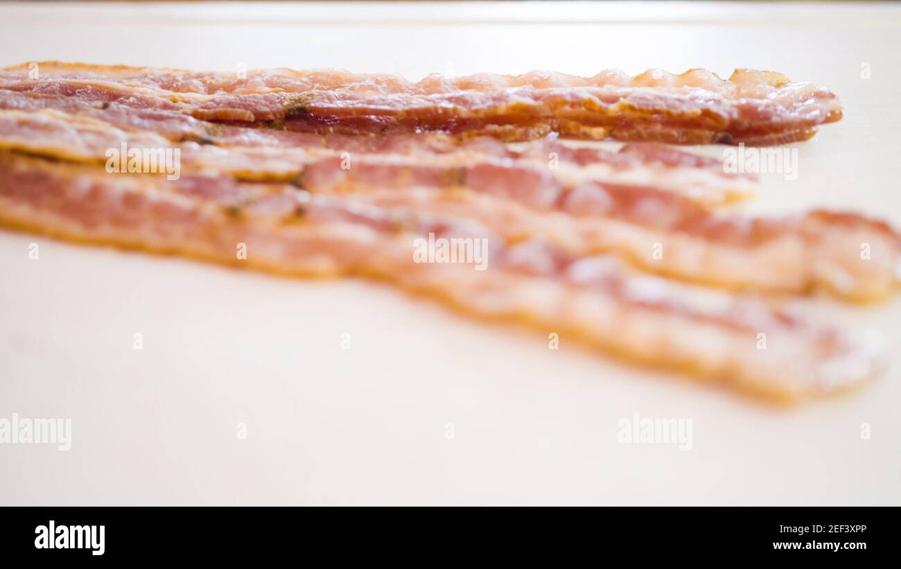 Slicing bacon strips bits hi-res stock photography and images - Alamy