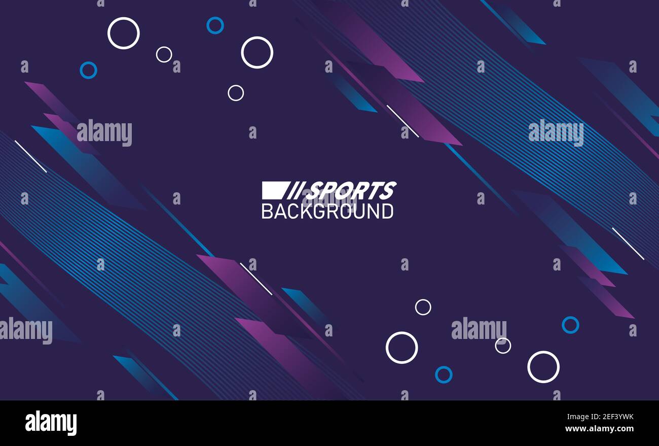 purple and blue sport background with lettering vector illustration ...