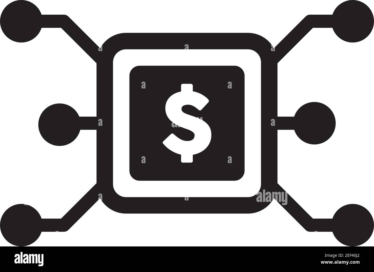 Digital dollar sign icon vector currency symbol for digital ...