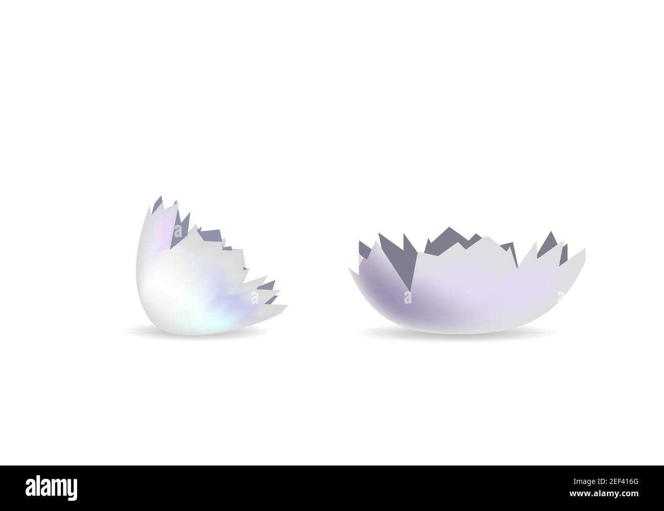 Cracked Egg. Broken egg shell. Vector illustration Stock Vector Image ...