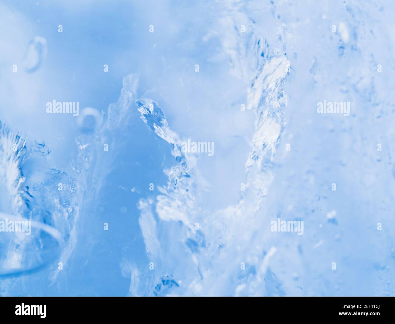 Ice texture. Blue color. Close up macro shot Stock Photo - Alamy