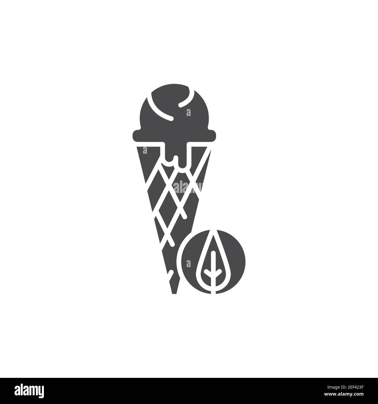 Matcha ice cream olor line icon. Pictogram for web page, mobile app ...