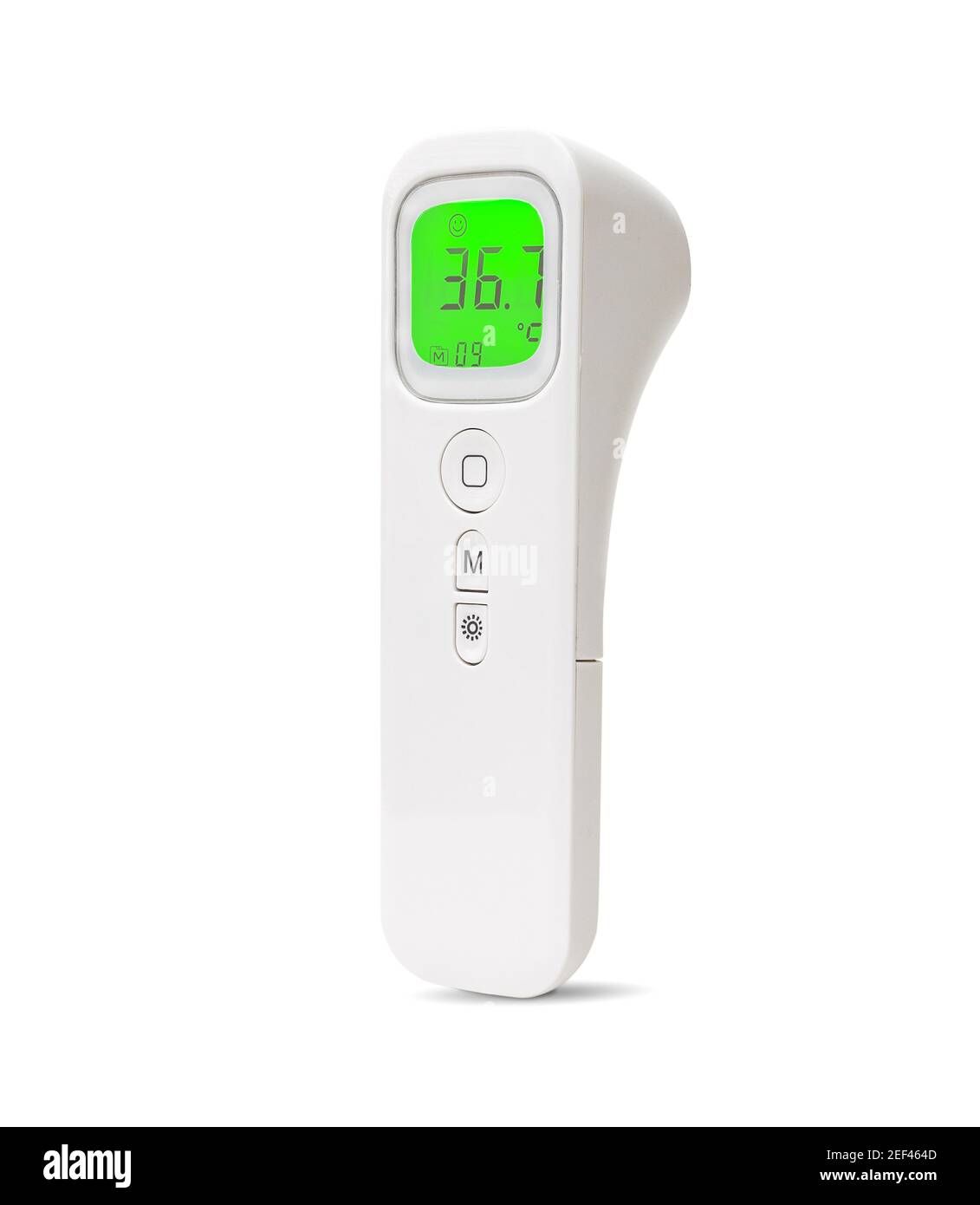 non-contact infrared thermometer isolated on white background Stock ...