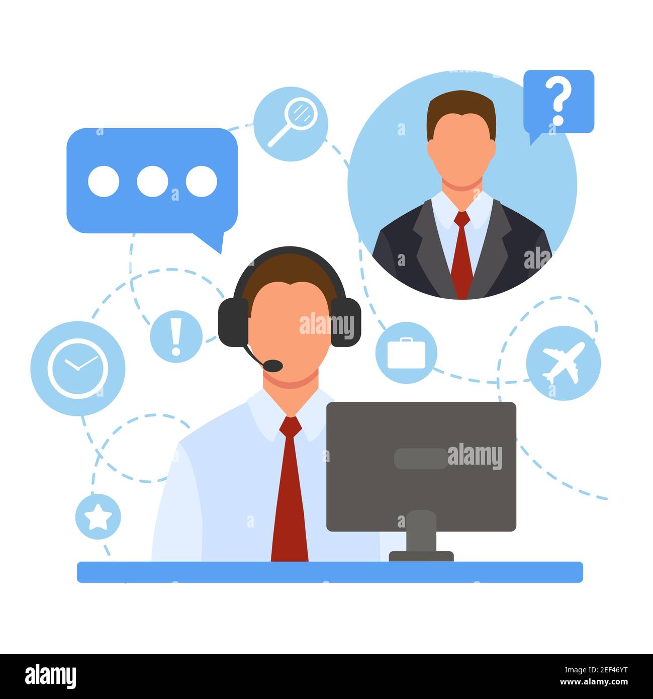 Digital company illustration Cut Out Stock Images & Pictures - Alamy