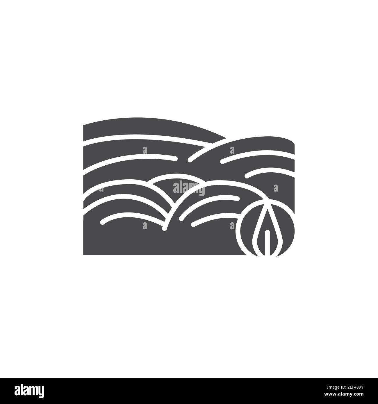 Matcha plantationcolor line icon. Pictogram for web page, mobile app ...