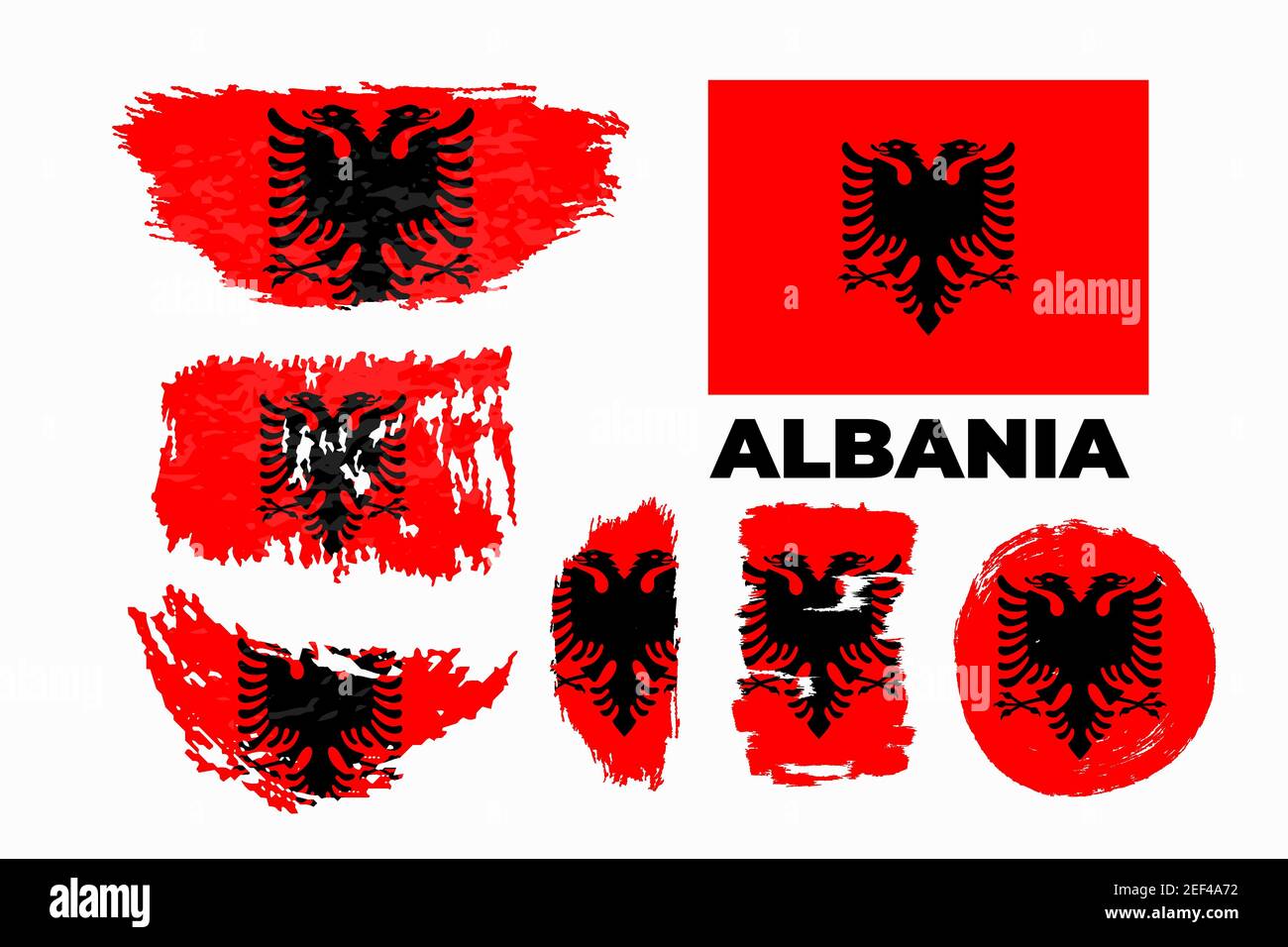 Flag of Albania page symbol for your web site design Albania Stock ...