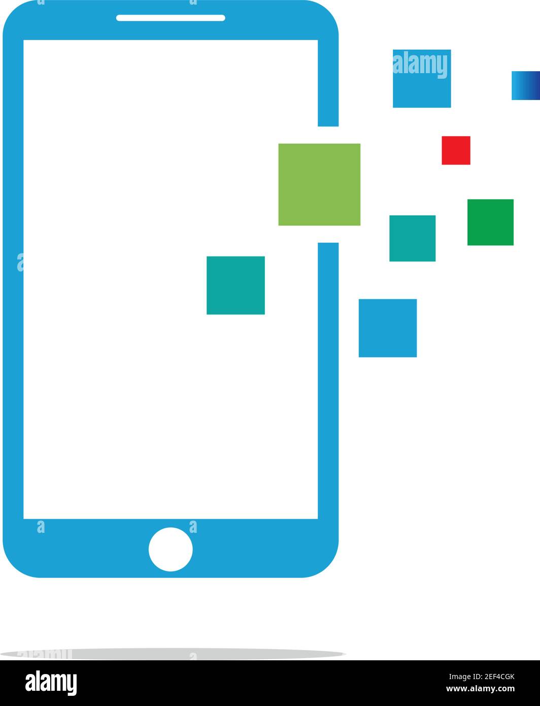 Smartphone logo design. Mobile phone concept sign. Modern electronic ...