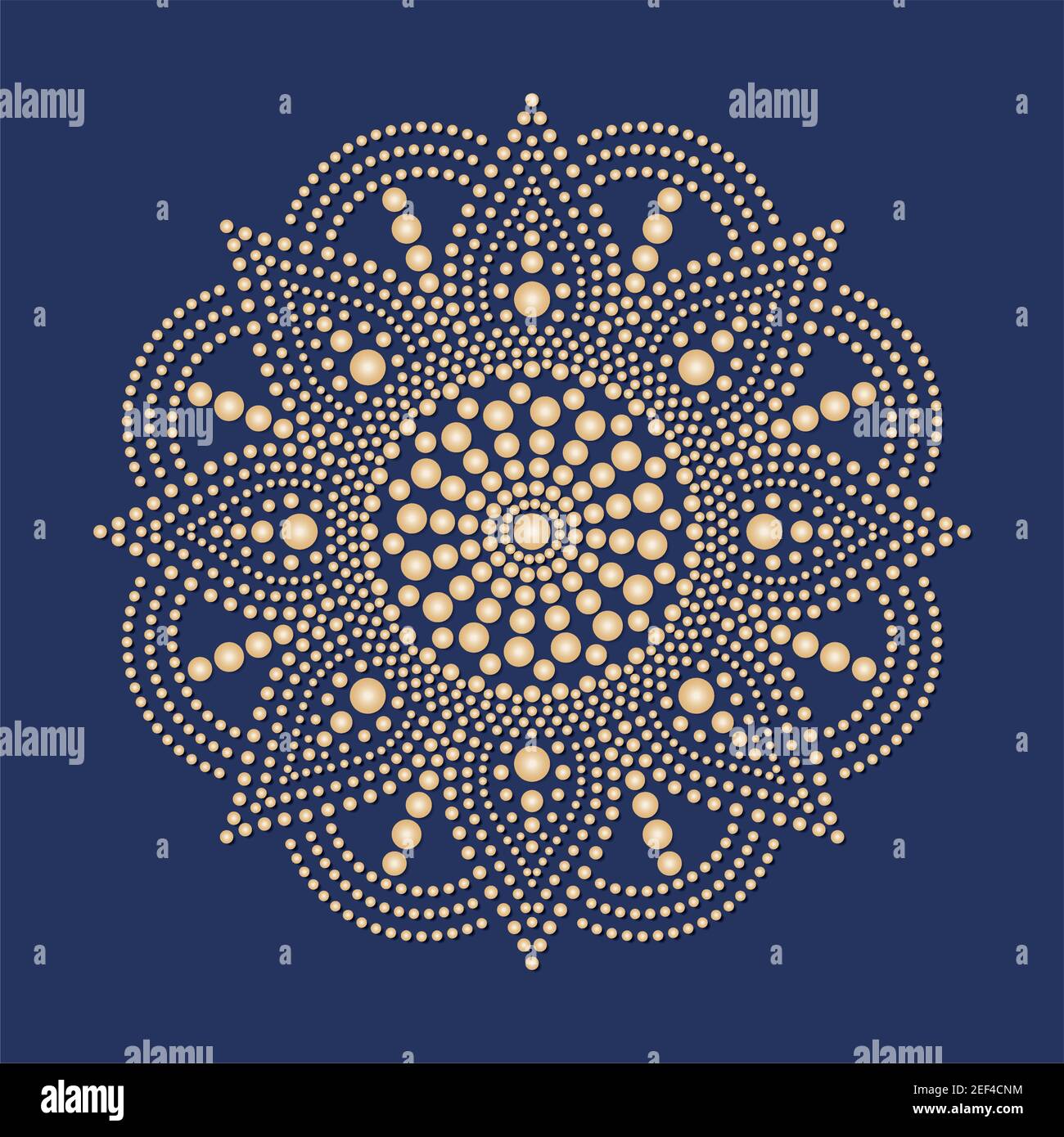 Dot painting meets mandalas. Aboriginal style of dot painting and power ...