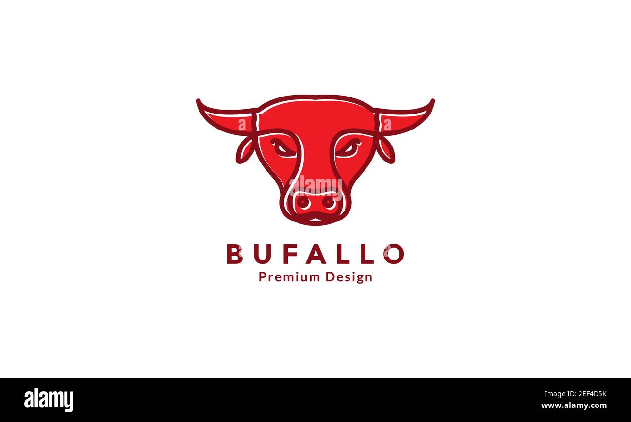 Red buffalo Stock Vector Images - Alamy