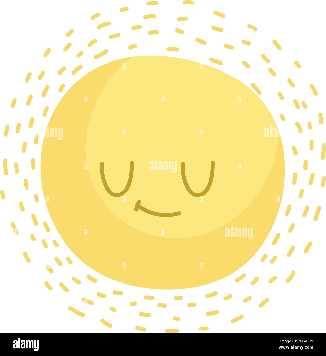 cartoon cute sun summer weather vector illustration isolated style ...