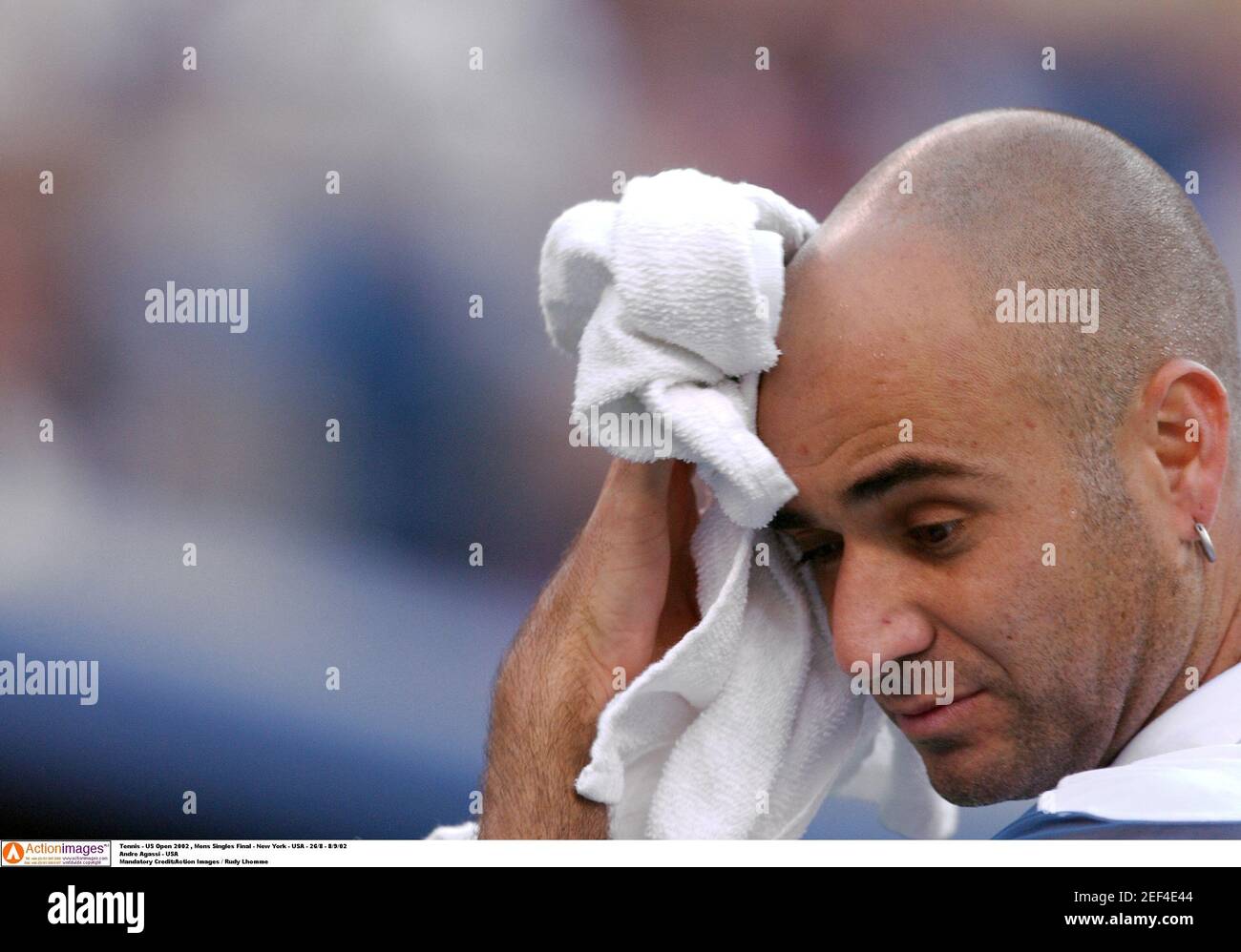 2002 us open agassi hi-res stock photography and images - Alamy
