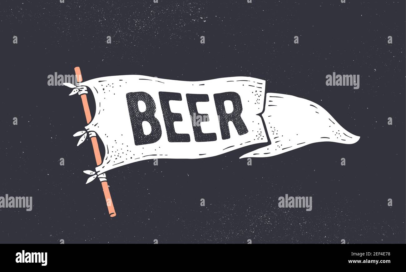 Beer. Flag grahpic. Old vintage Stock Vector Image & Art - Alamy