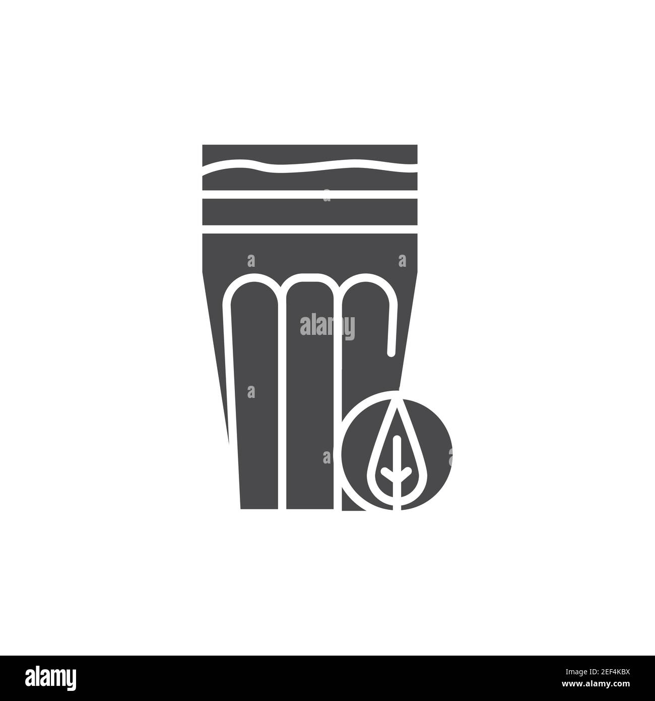 Matcha latte color line icon. Pictogram for web page, mobile app, promo ...