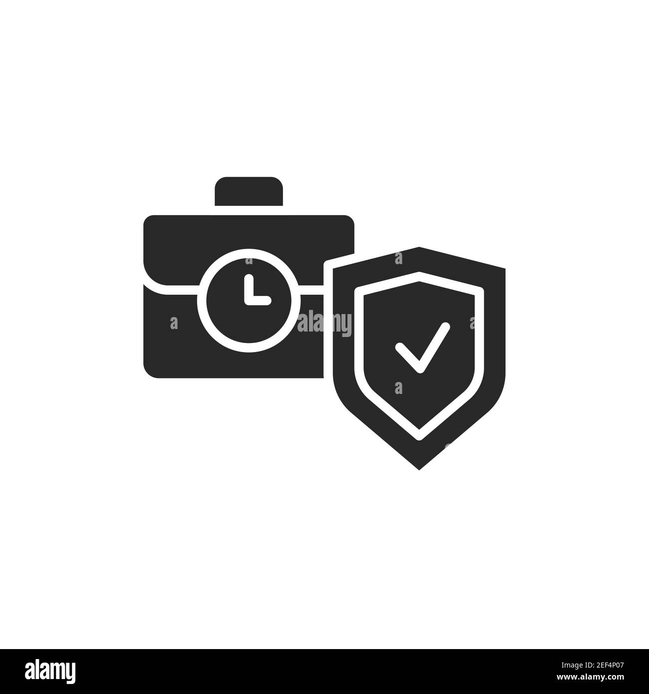 Business interruption insurance color line icon. Isolated vector ...